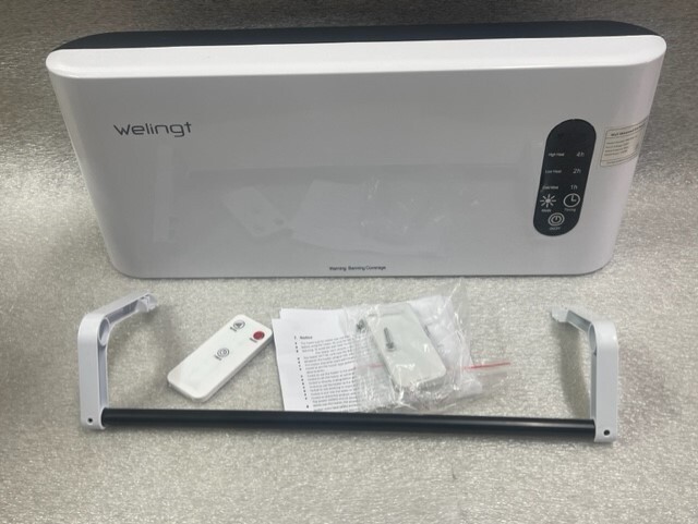 BRAND NEW 2 IN 1 WALL MOUNTED PTC FAN & HEATER W REMOTE CONTROL AND ...