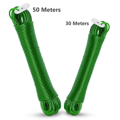 Steel Core Washing Line PVC Heavy Duty Extra Strong Laundry Clothes ...