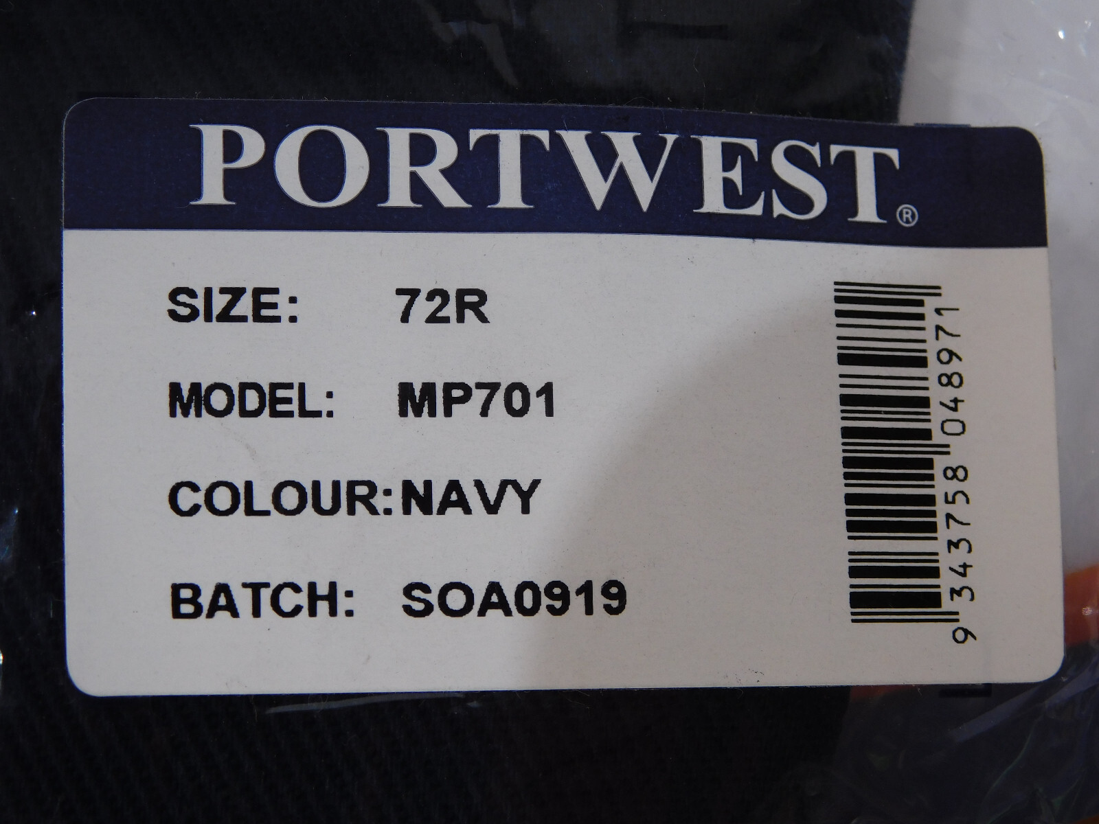 (PW72R) Portwest Mens Prime Mover Cargo Pants Taped Cotton Safety MP701 ...