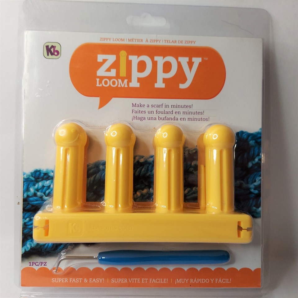 Zippy Loom Knitting Board w/ Loom & Hook Peg Brand New 890531001696| eBay