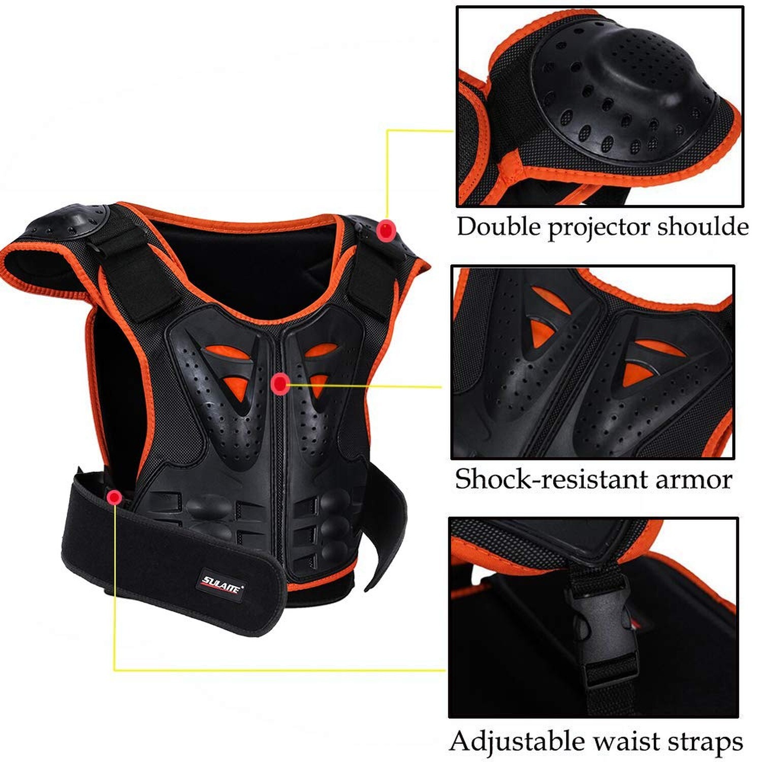 Kids Chest Protector, Dirt Bike Motorcycle Motocross Protective Armor ...