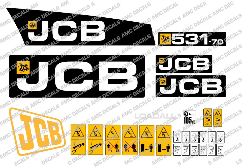 JCB 531-70 DECAL STICKER SET | eBay
