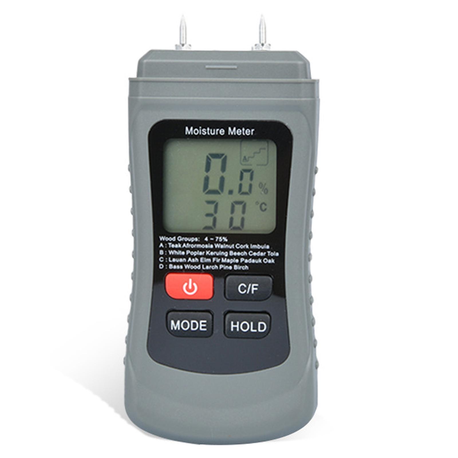 Portable Moisture Meter for Drywall and Wood - Accurate Pin Type with ...