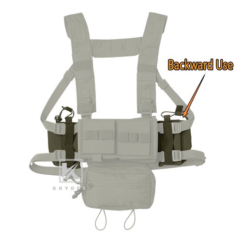 KRYDEX Tactical Radio Kit Pouch Expander Wings for Vest Chest Rig ...