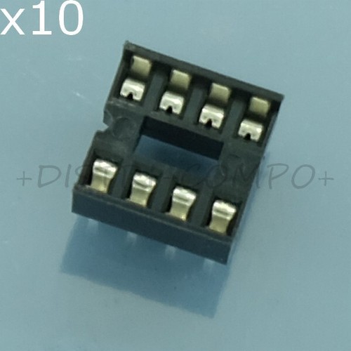 Support double contact 8 broches 7.62mm 2.54mm 1-2199298-2 TE (lot de 10) | eBay