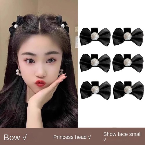 1pair Pearl Crown Bee Side Hairpin Bow Tie Cute Barrette Women Girls | eBay