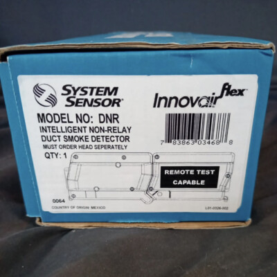 🔥 NEW SYSTEM SENSOR DNR INTELLIGENT NON RELAY DUCT SMOKE DETECTOR ...