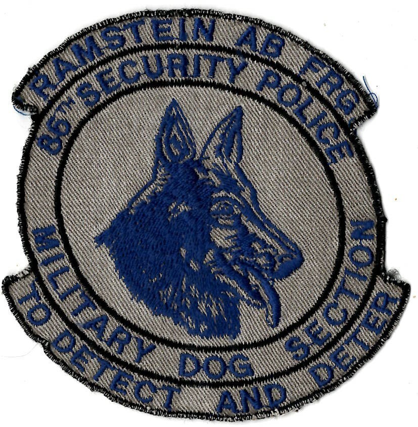 USAF 86th SECURITY POLICE SQUADRON MILITARY DOG SECTION RAMSTEIN MILITARY PATCH | eBay