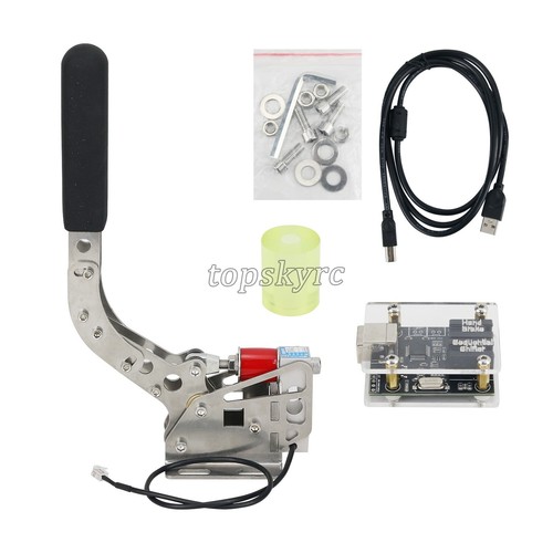 SIM Drift Game Steering Wheel USB Handbrake Racing Simulator Pressure ...