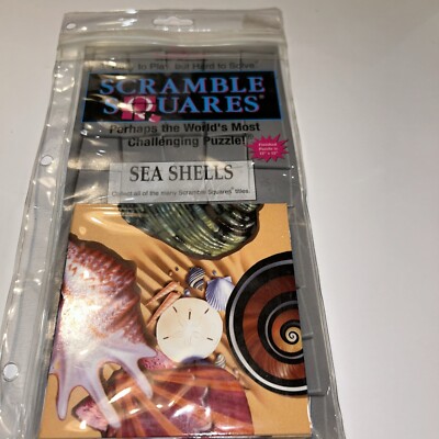 B Dazzle Scramble Squares Puzzle Sea Shells 9 Piece Puzzle | eBay
