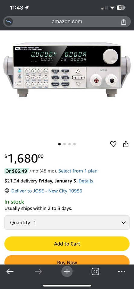 ITECH IT8513C-PLUS 120V 120A PROGRAMMABLE DC ELECTRONIC LOAD | eBay