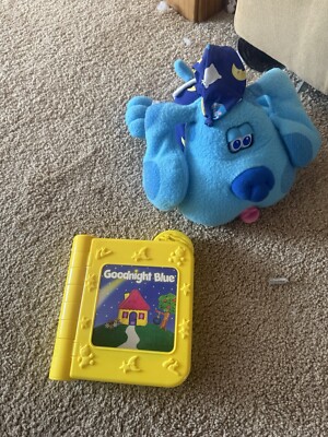 Vintage Blue’s Clues Goodnight Blue Interactive Toy Fisher Price 1999 W ...