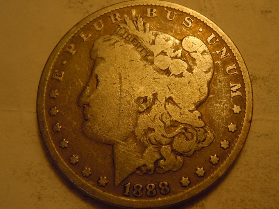 1888 O Morgan Silver Dollar, VAM 4 "Hot Lips", US Mint 90% Silver Coin ...