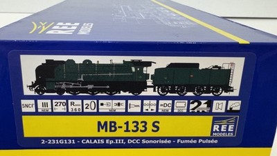 REE Modeles SNCF 231G 131 MB133S digital son courant continu neuve ...