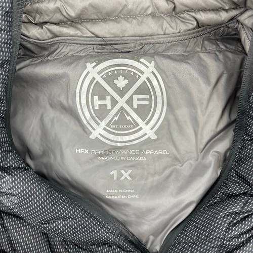 HFX Halifax Men’s Gray Down Hooded Puffer Coat - Winter Performance (XL ...