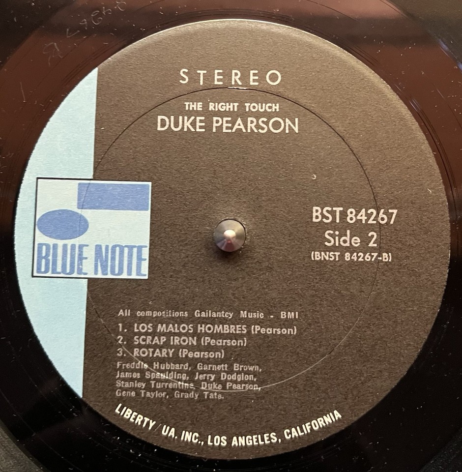 Duke Pearson, The Right Touch, 1971 Blue Note BST 84267 Vinyl LP In ...