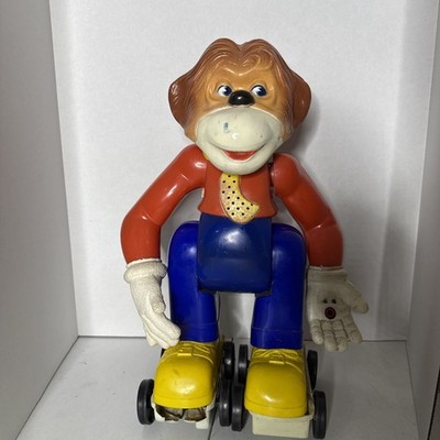 Vintage 1963 Clancy The Great Roller Skating Monkey Ideal Toy Corp (not ...