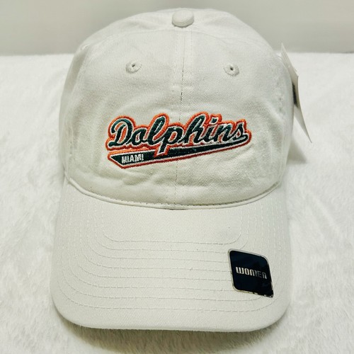 NFL Miami Dolphins Women's Script Adjustable Hat Cap Strap White ...