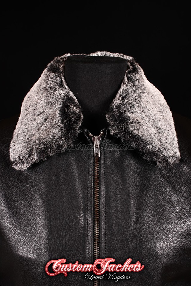 Men's G-1 BLACK Bomber Top Gun G1 Pilot Aviator Cowhide Leather Classic ...