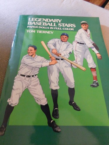 Legendary Baseball Stars Paper Dolls Book 1985 Tom Tierney | eBay