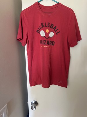 Pickleball Wizard Life Is Good T Shirt S Preowned | eBay