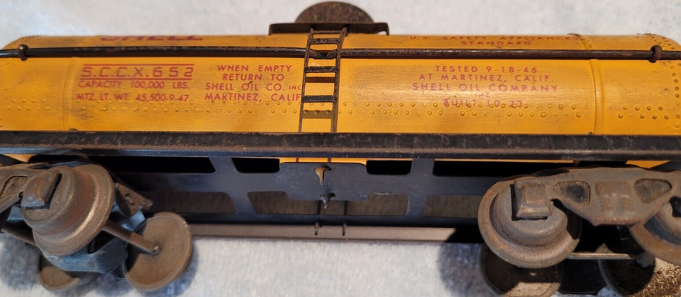 1950's Marx Tin Train cars and Station Set, 7 pieces all in great ...