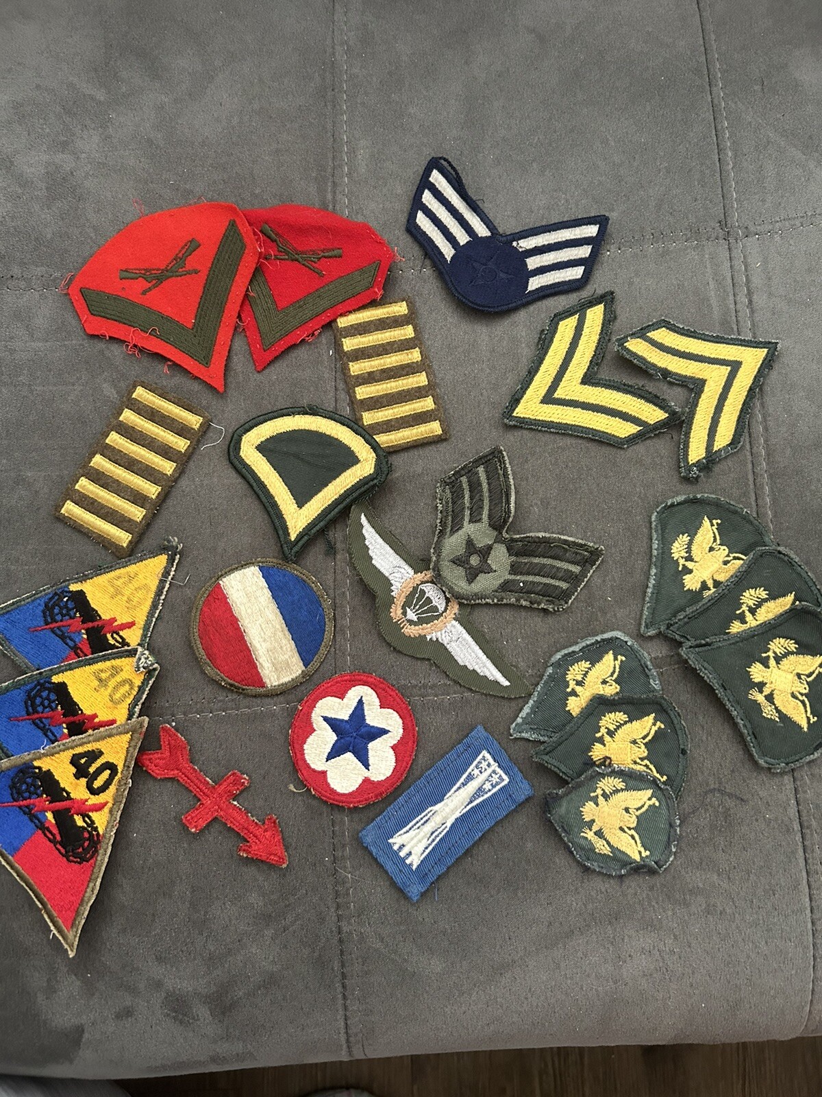 Lot Of 23 Vintage Military Air Force Army Uniform Patches Jacket Arm | eBay