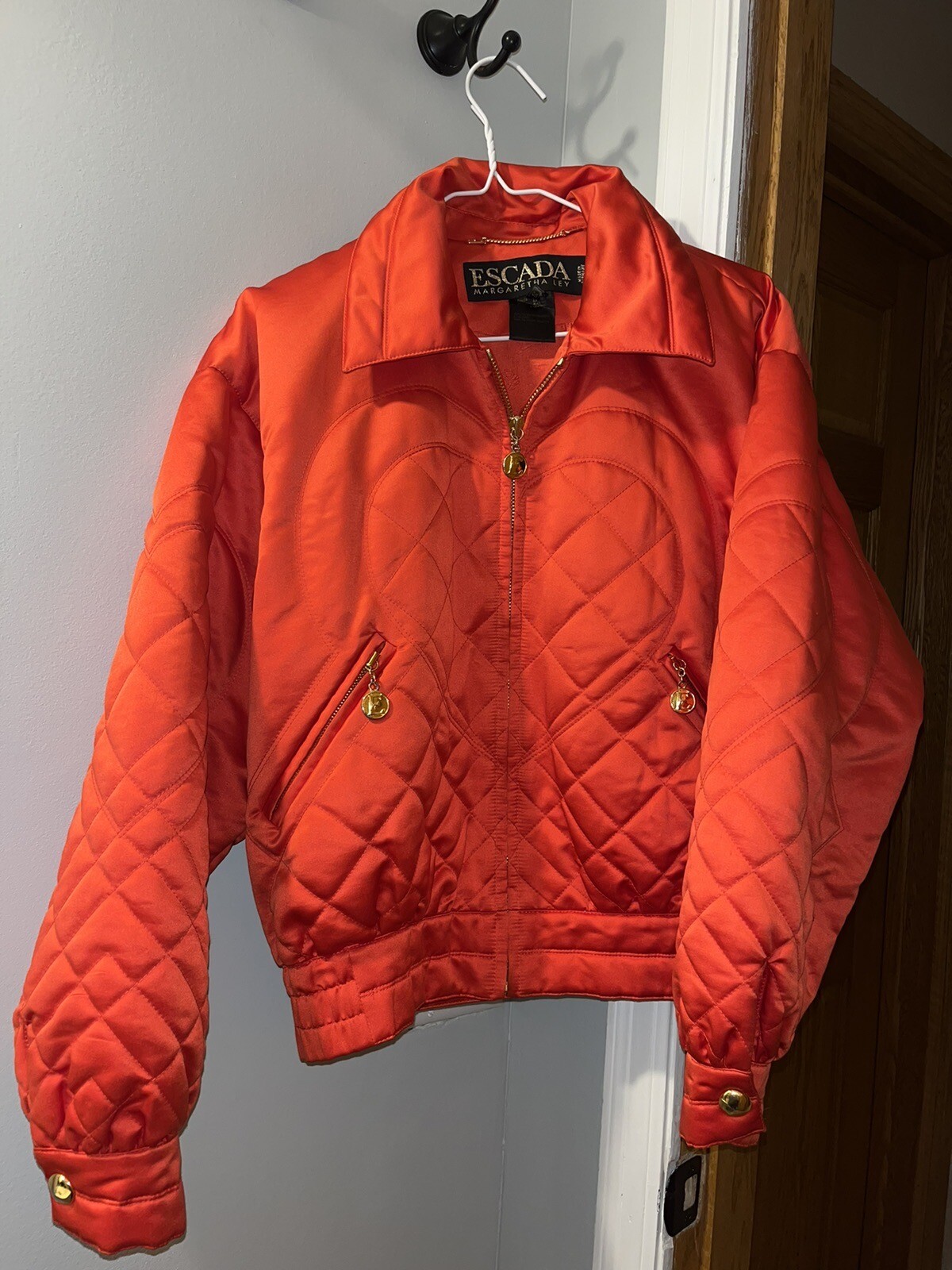 Rare ESCADA Margaretha Ley Red Heart Stitch Jacket - Gem