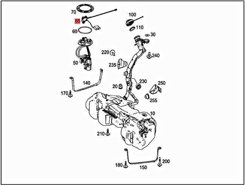 Genuine MERCEDES A205 C205 C238 C253 S205 S213 Fuel level sensor ...