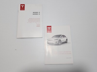 Tesla Model X Owners Safety Information Manual Roadside Assistance Book ...