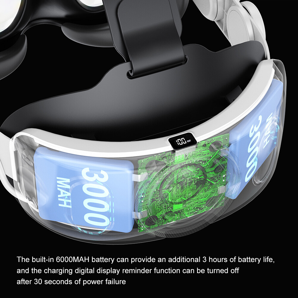 Adjustable Head Strap Comfortable Head Band ABS for Meta Quest 3 VR ...