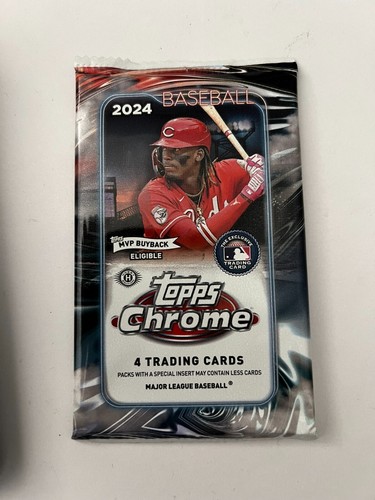 2024 Topps Chrome Hobby Pack Lot of 2 Baseball | eBay