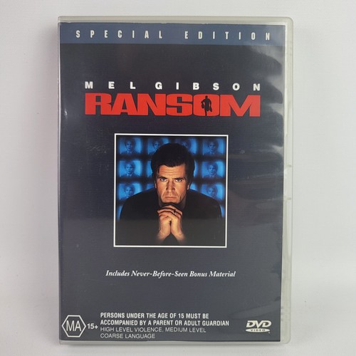 Ransom DVD (Reg 4) Thriller - Mel Gibson Rene Russo Gary Sinise Delroy ...