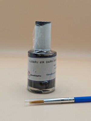 For Subaru Code 61K Dark Grey Touch Up Paint + Free Fine Tipped Brush ...
