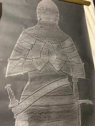 BRASS RUBBING GENERAL SIR ROBERT WILSON 1849 WESTMINSTER ABBEY Approx ...