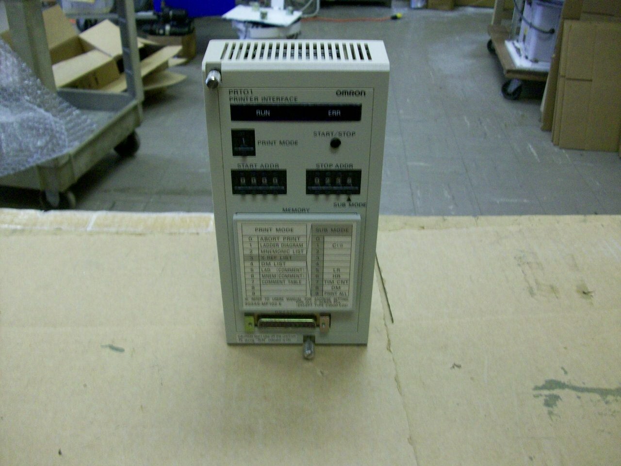 OMRON C500-PRT01 / 3G2A5-PRT01E PRINTER INTERFACE | eBay