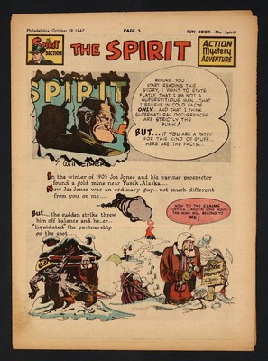 Spirit Weekly Newspaper Comic Tabloid Edition Oct 19 1947 VG+ 4.5 | eBay