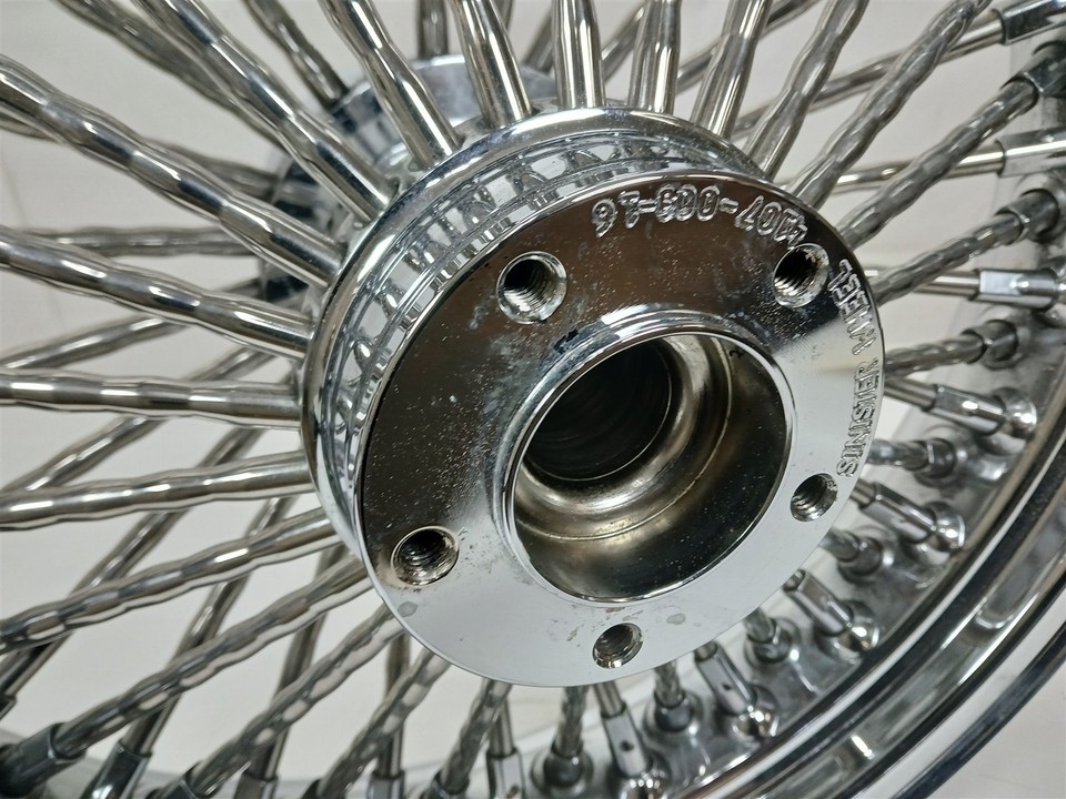Harley-Davidson Softail Rear Wheel 16x3.5 50 Spoke Sinister Diamond Cut ...