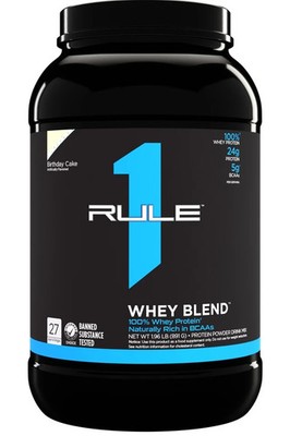 Rule One Proteins, R1 Whey Blend-BIRTHDAY CAKE FLAVOR 24g Fast-Acting ...