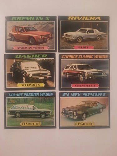 Topps Cars of 1976 Trading Cards. Six Cards. | eBay