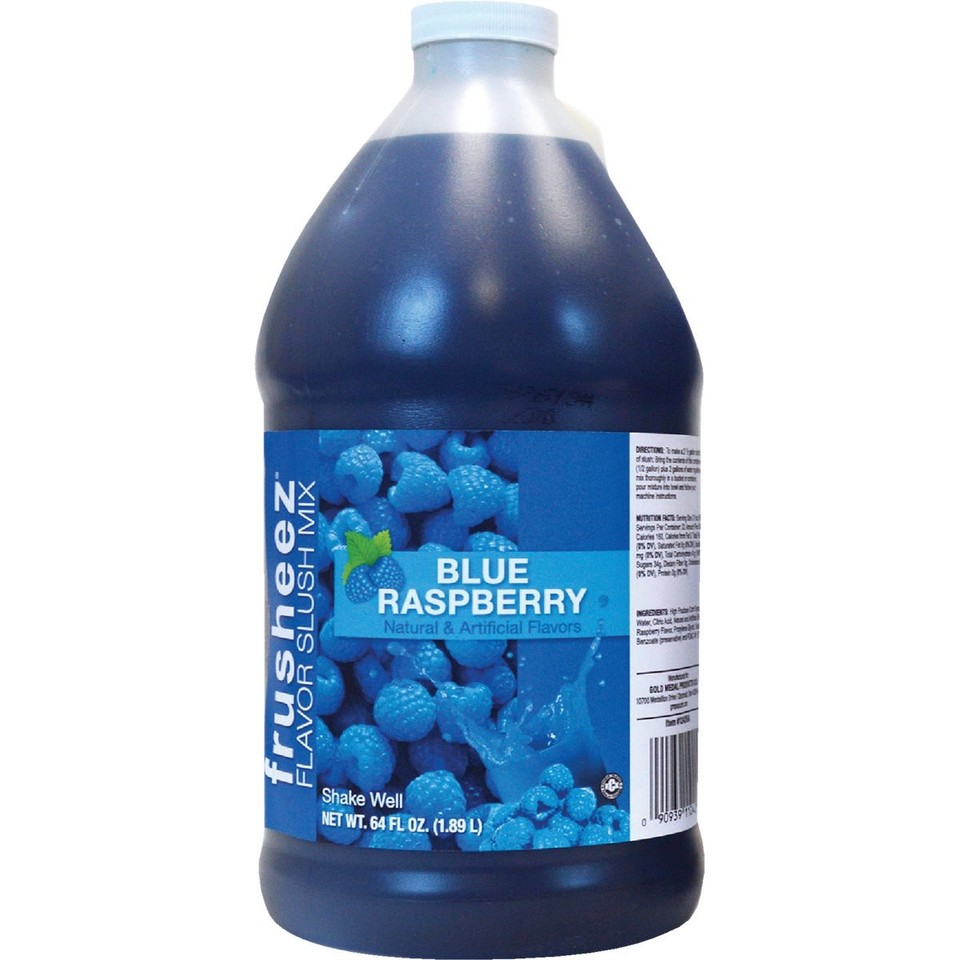 Gold Medal Frusheez Blue Raspberry 1/2 Gal. Flavor Slush Mix 1242 Gold ...