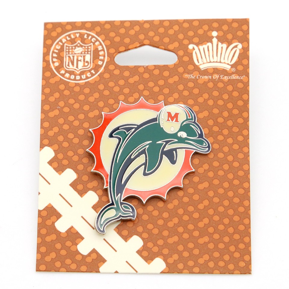 VTG NFL Team Logo Lapel Hat Pin Miami Dolphins Tampa Bay Bucs ...