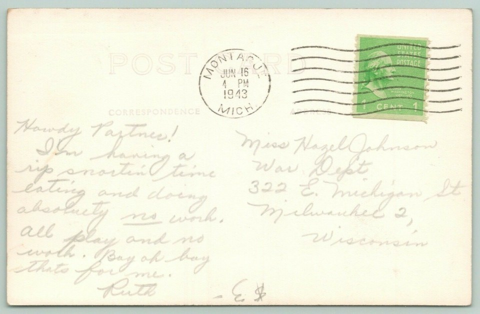 Montague MI~Jack & Jill Ranch~Carved Cougar Head~Ruth No Work All Play ...