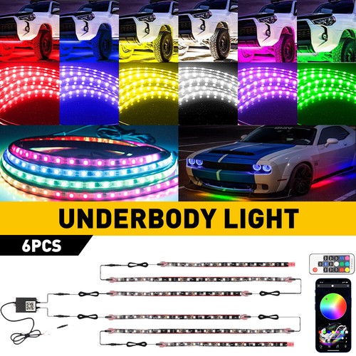 4pcs Dreamcolor Dream Colorful Underglow RGB LED Kit Car Neon Strip ...