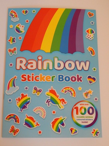 Children's Rainbow Sticker Book - Fun and Colourful Activities for Kids ...