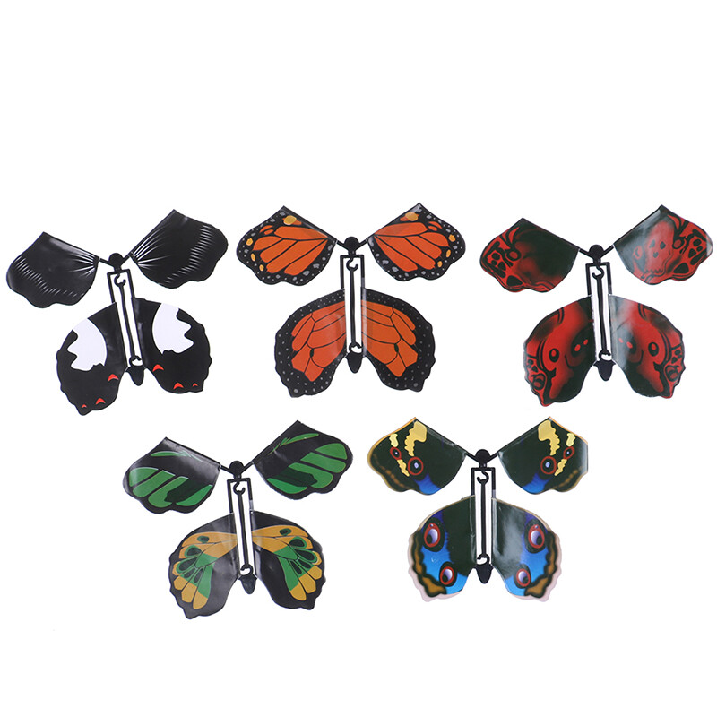 5Pcs_Magic Flying Out Butterfly Surprise Magic Props Mystical TrickL W ...
