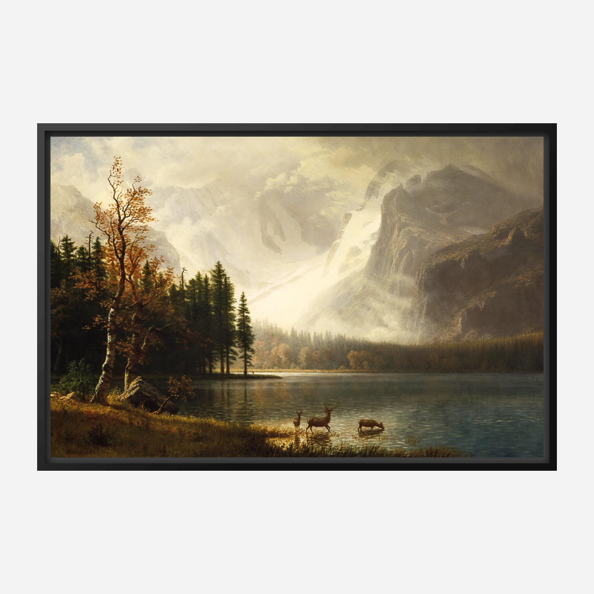 Estes Park, Colorado, Whyte's Lake by Albert Bierstadt Giclee Print ...