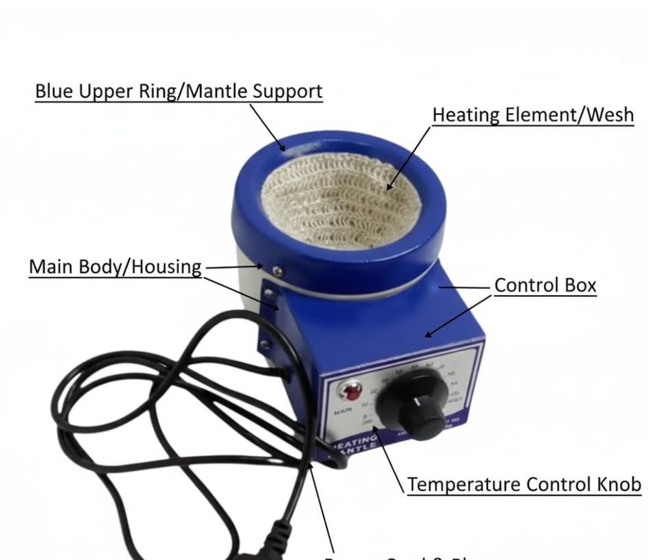 Heating Mantle Distillation Apparatus Lab Equipment Chemistry Glassware ...