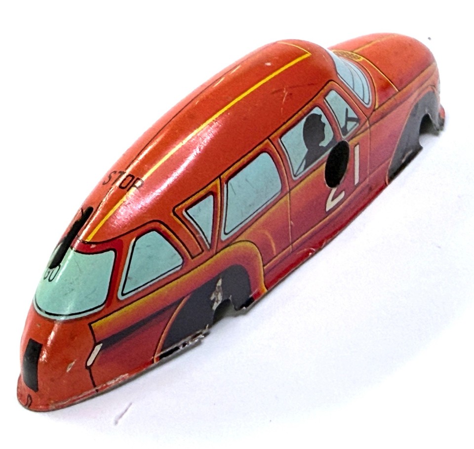 Vintage Tin Wind Up Marx Race Car 1950's Body ONLY Nice Condition | eBay