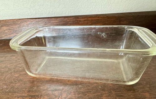 Vintage PYREX #213 Clear Glass Meat Loaf Bread Pan 1.5 Qt Small ...